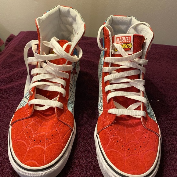 Vans | Shoes | Rare Marvel X Vans Spider Man High Top Shoes | Poshmark